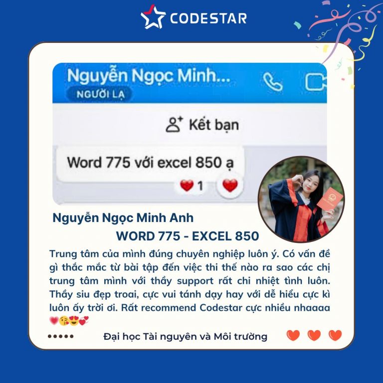 Khóa học tin học văn phòng MOS Online | CodeStar Academy