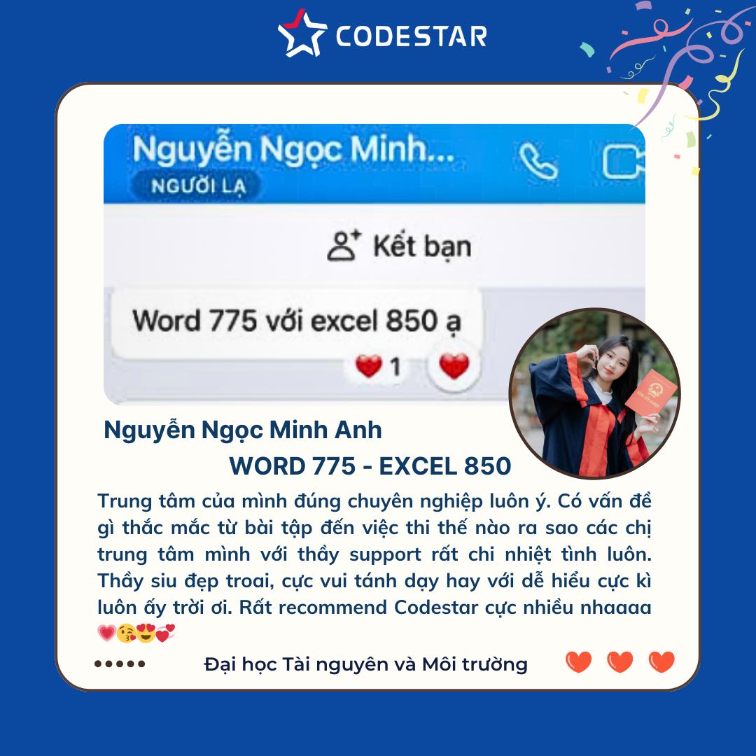 Khóa học tin học văn phòng MOS Online | CodeStar Academy